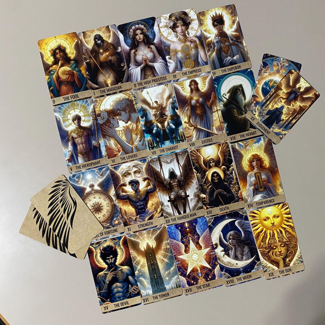 Angel Tarot Card, Angel Themed Tarot Card and Tarot Box, 78 Tarot Card ...