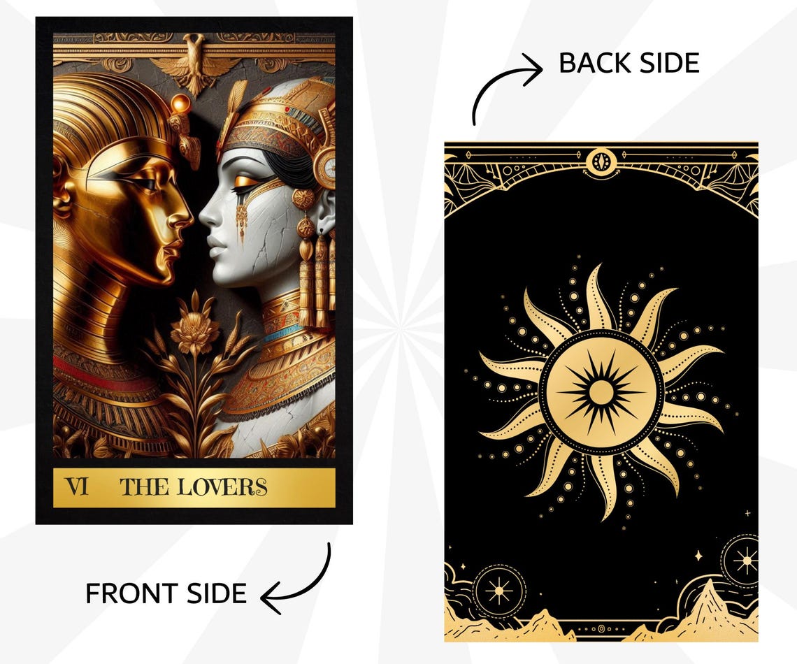 78 Cleopatra Tarot Cards: Printable Oracle Deck (digital Download) - Etsy
