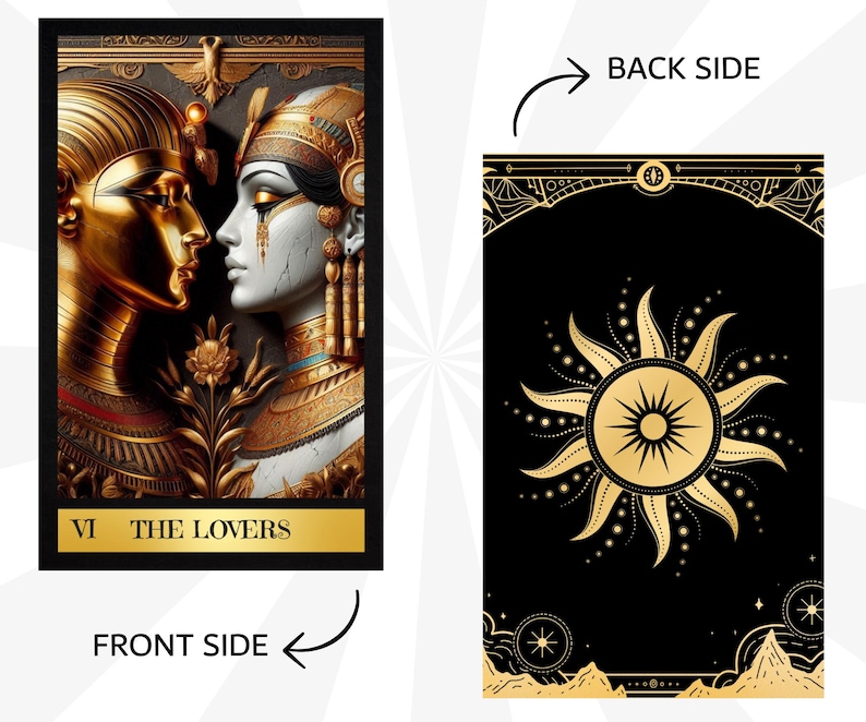 78 Cleopatra Tarot Cards: Printable Oracle Deck (digital Download) - Etsy