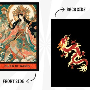 78 Chinese Tarot Cards: Asia Inspired Printable Deck (digital Download ...