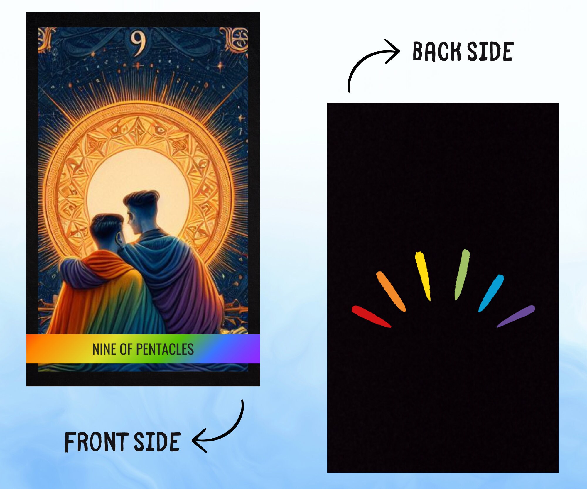 LGBT Theme Tarot Cards: 78 Card Printable Deck (digital Download) - Etsy