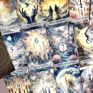 Monsoon Tarot Card, Watercolor Tarot Card and Tarot Box, 78 Tarot Card ...