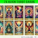 78 Alien Digital Tarot Cards Printable Tarot Deck Digital Cards Deck ...