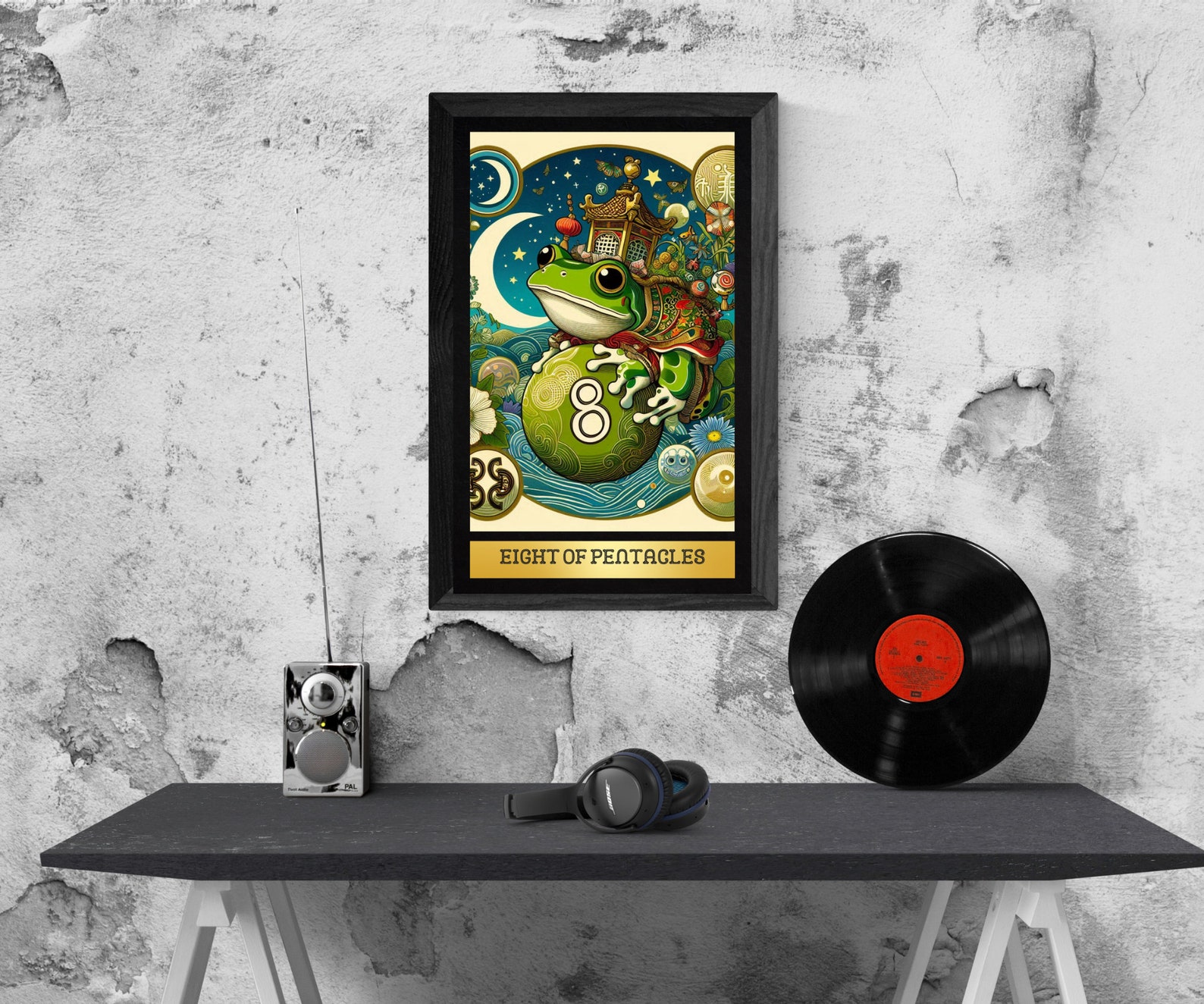 78 Frog Theme Digital Tarot Cards Printable Tarot Deck Matsumato Hoji ...