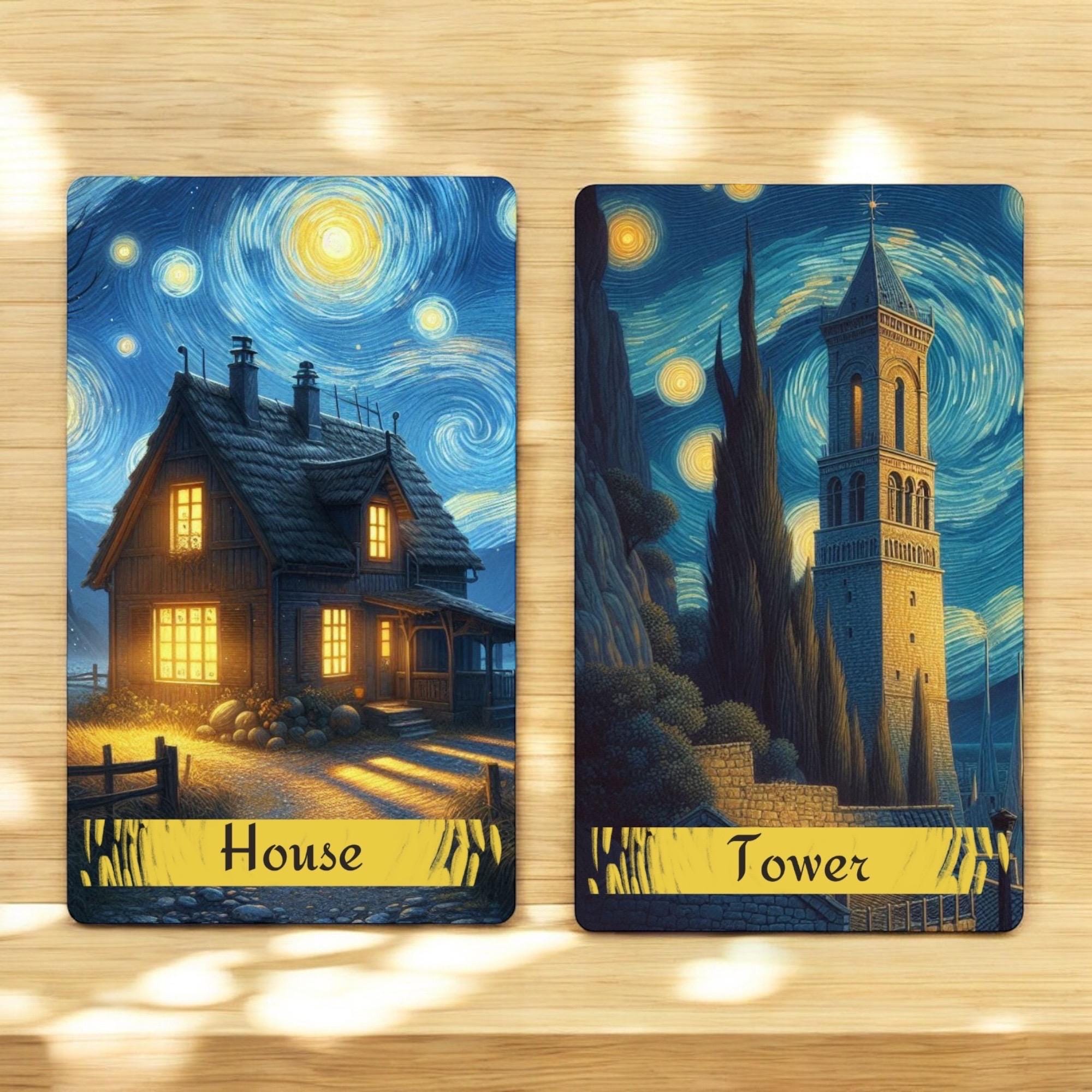 Starry Night Lenormand Deck: Modern Art Divination Cards - Etsy