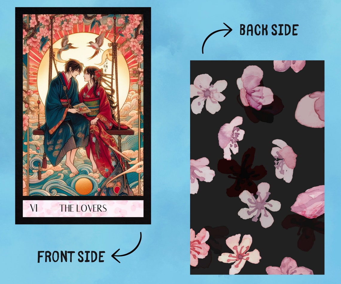78 Sakura - Japanese Tarot Cards - Printable Oracle Deck (digital ...
