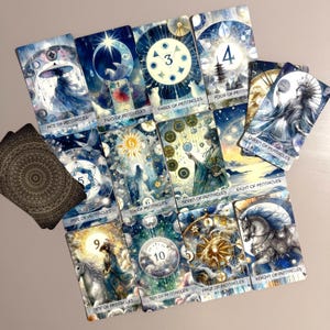 Monsoon Tarot Card, Watercolor Tarot Card and Tarot Box, 78 Tarot Card ...