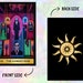 78 Neon Theme Digital Tarot Cards Printable Tarot Deck Digital Cards ...