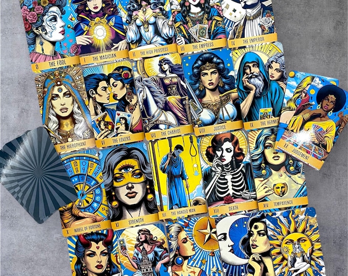 The Pulp Tarot -- Full Tarot Deck! - Etsy Canada