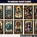 78 Medusa Theme Tarot Cards: Printable Oracle Deck (digital Download ...