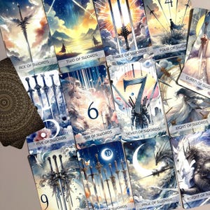 Monsoon Tarot Card, Watercolor Tarot Card and Tarot Box, 78 Tarot Card ...