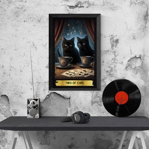 78 Black Cat Theme Digital Tarot Cards - Printable Tarot Deck - Digital ...