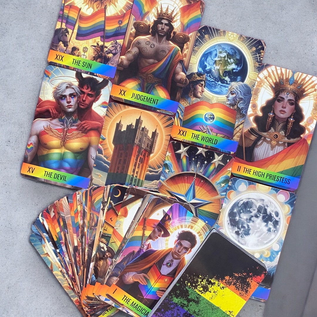 LGBT Tarot Card, Pride Tarot Card and Tarot Box, 78 Tarot Card Deck - Etsy