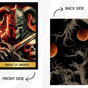 78 Horror Skull Tarot Cards: Printable Oracle Deck (digital Download ...