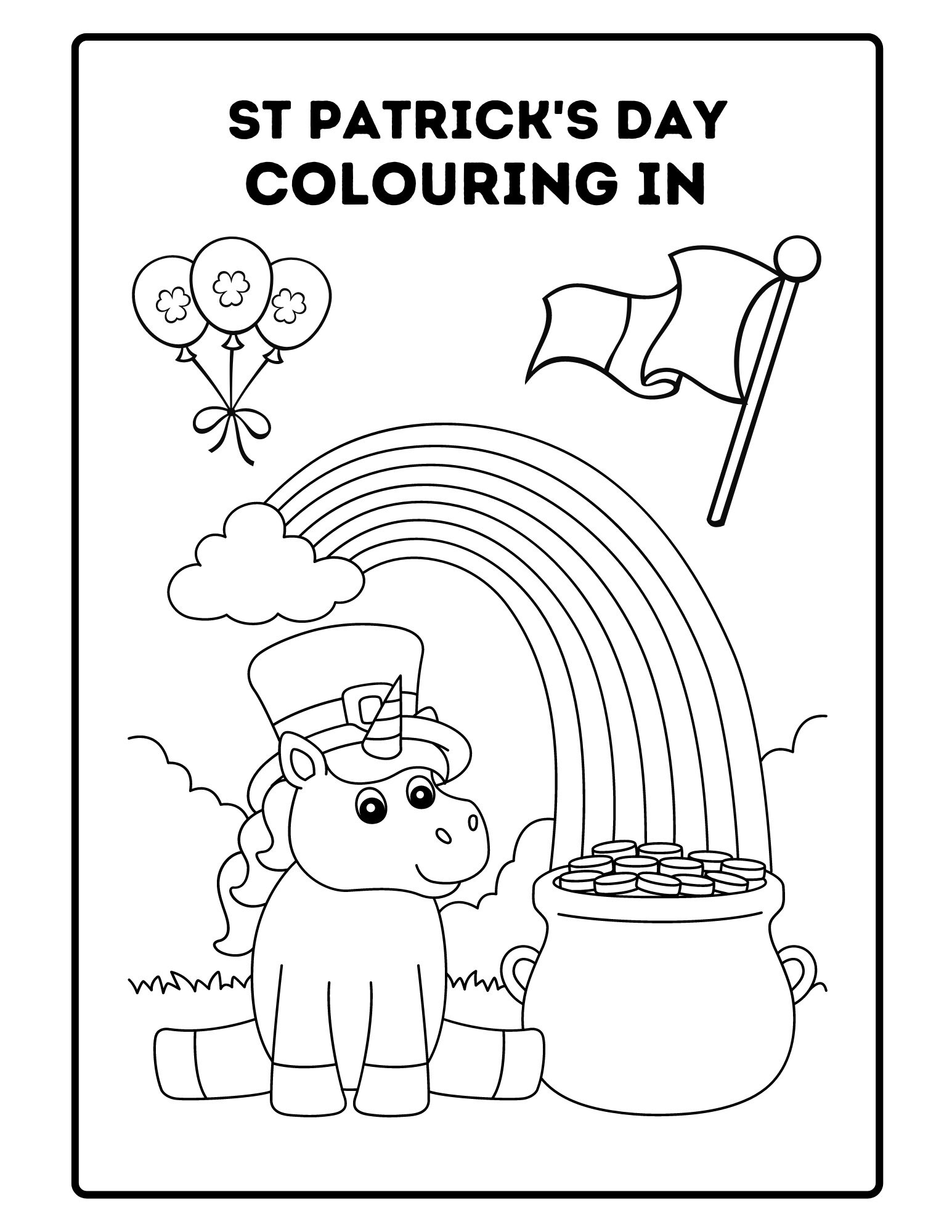 Fun Printable Download Kids Activity Workbook for St. Patrick's Day ...