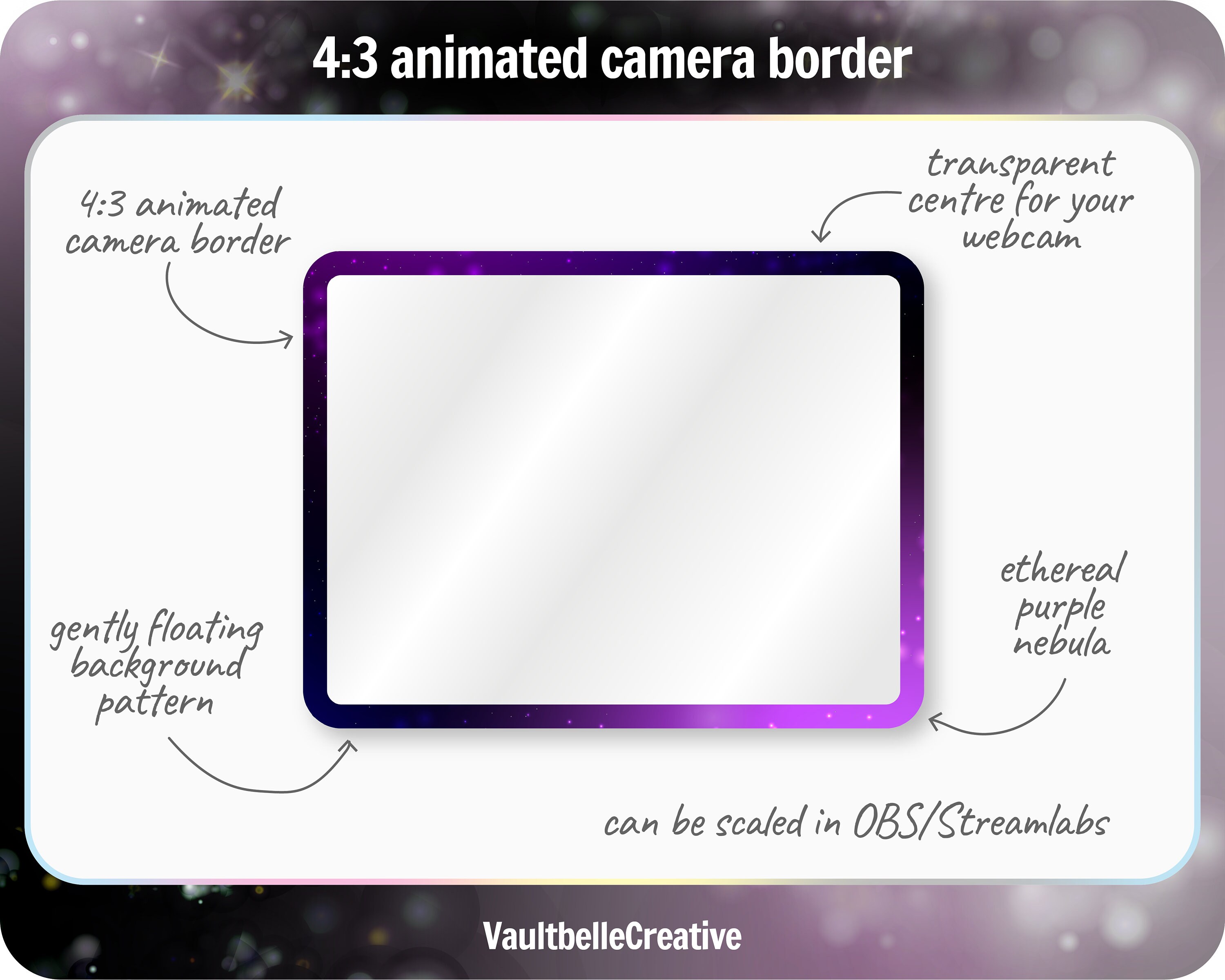 Animated Purple Spooky Halloween Twitch Camera Borders With Amethyst ...