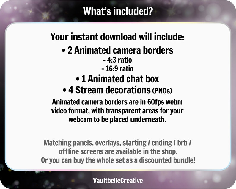 Animated Purple Spooky Halloween Twitch Camera Borders With Amethyst ...