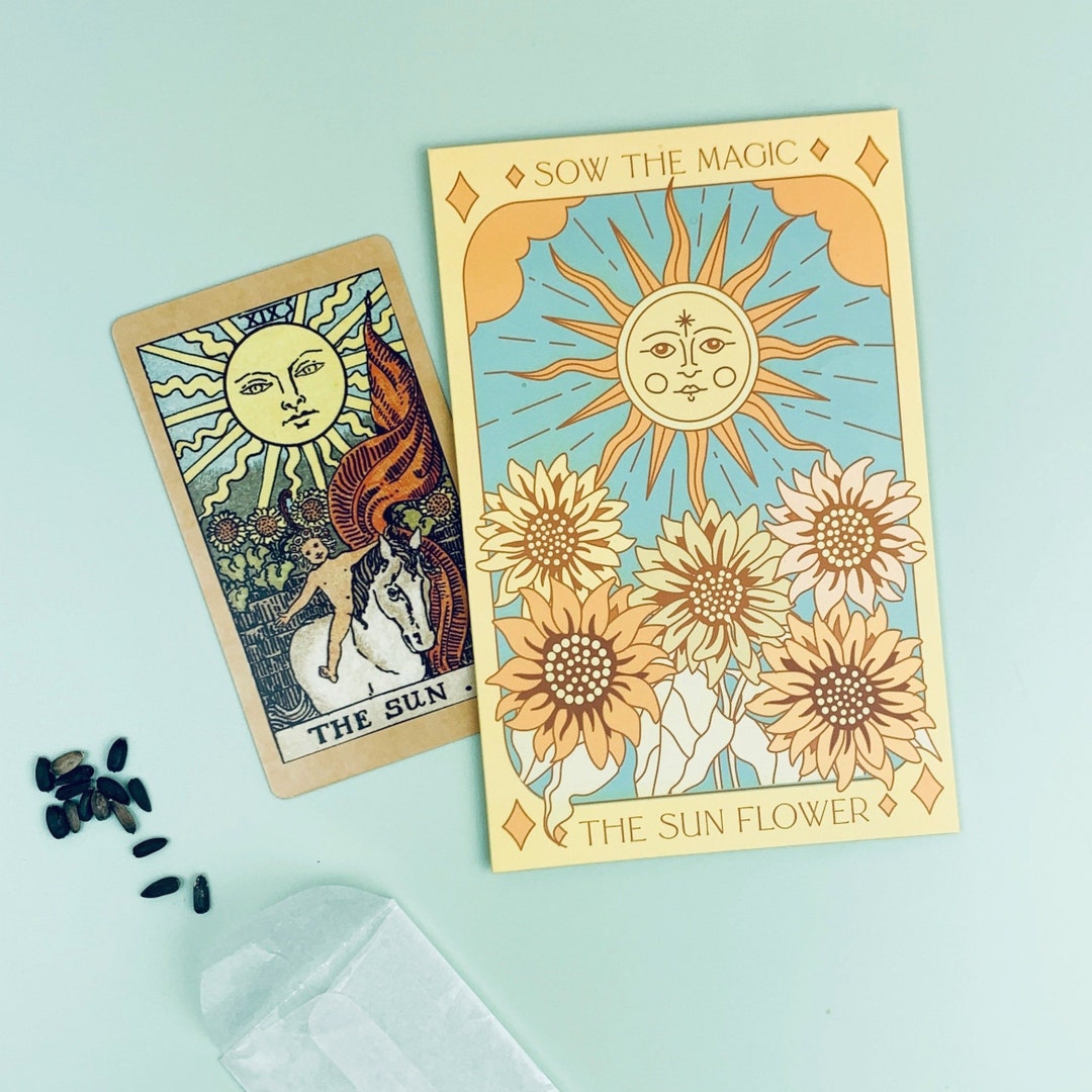 The Sunflower (ring of Fire) Tarot Garden + Gift Seed - Etsy