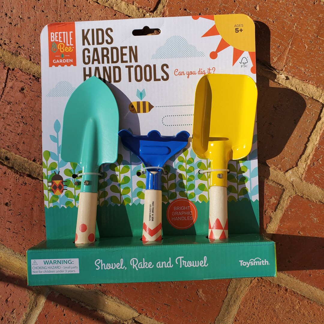 Toysmith Beetle & Bee Kids Garden Set Tool Kit - Etsy