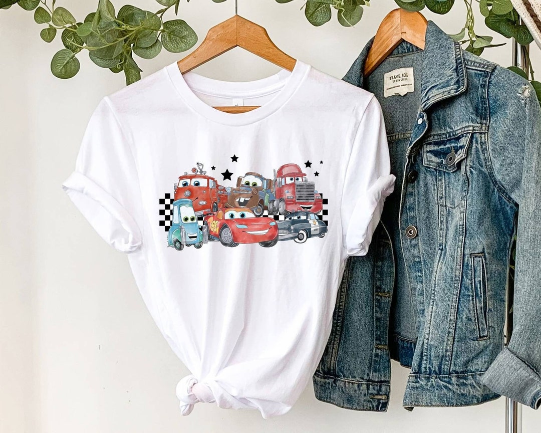 Disney Pixar Cars Shirt, Vintage Lightning Mcqueen Shirt, Tow Mater ...