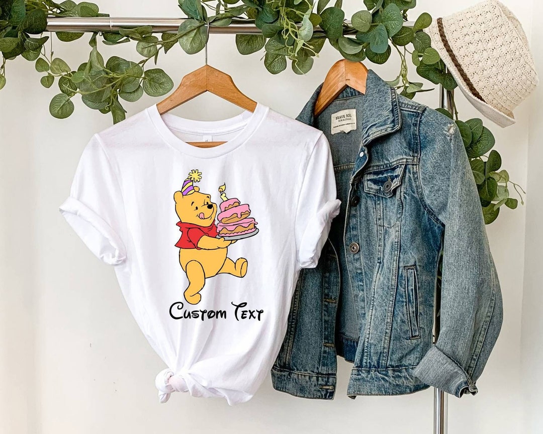 Winnie the Pooh Birthday Shirt, Pooh Bear Shirt, Custom Birthday Shirt ...