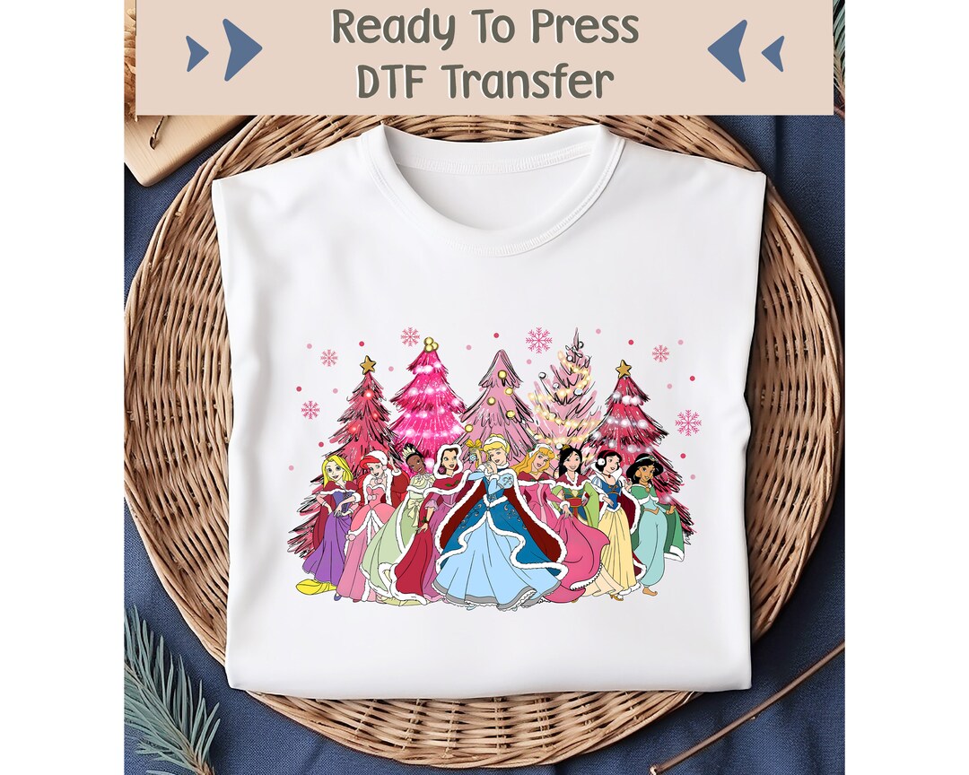 Disney Princess DTF Transfer, Disney Ready for Press, Disney Winter DTF ...