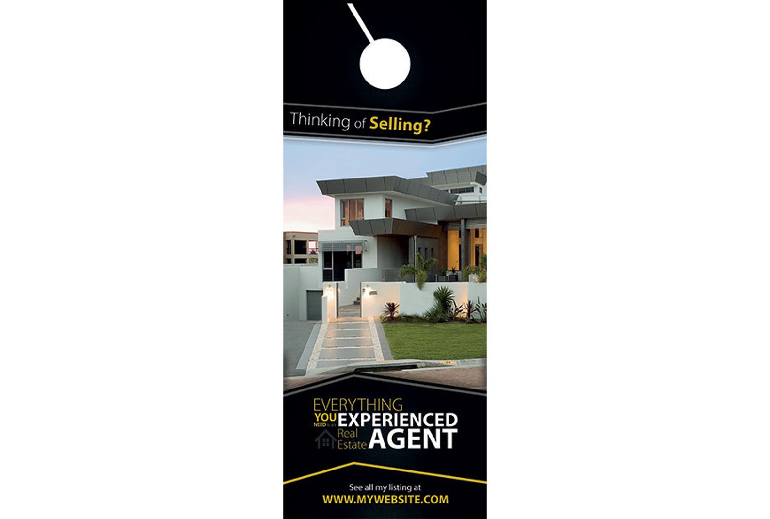 Real Estate Door Hangers - Realtor Door Hangers - Real Estate Door ...