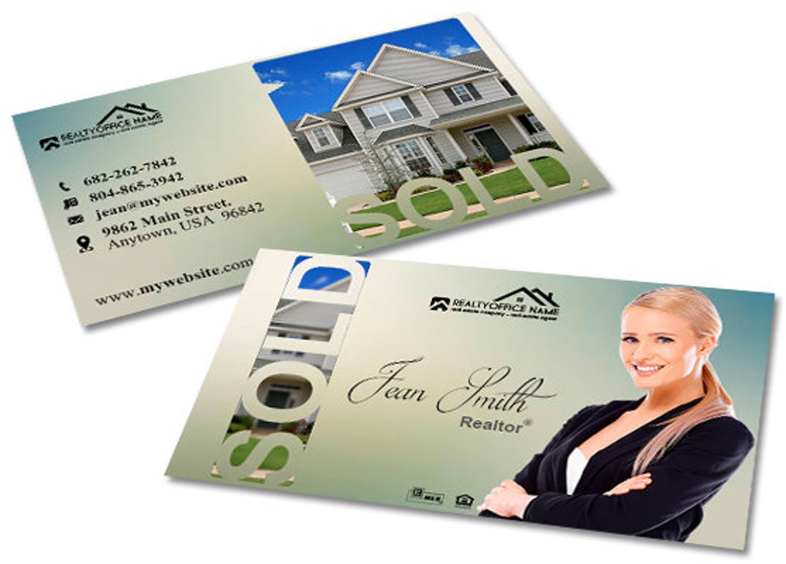 Real Estate Business Card Real Estate Broker Card Realtor Card Design ...