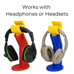 Minifigure Headphone Stand 3d Printed Gaming Headset Holder Gift for ...