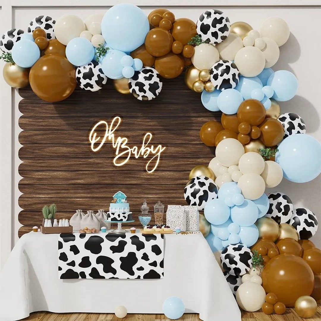 Cowboy Balloon Garland Archfirst Rodeo Birthday Backdrop - Etsy