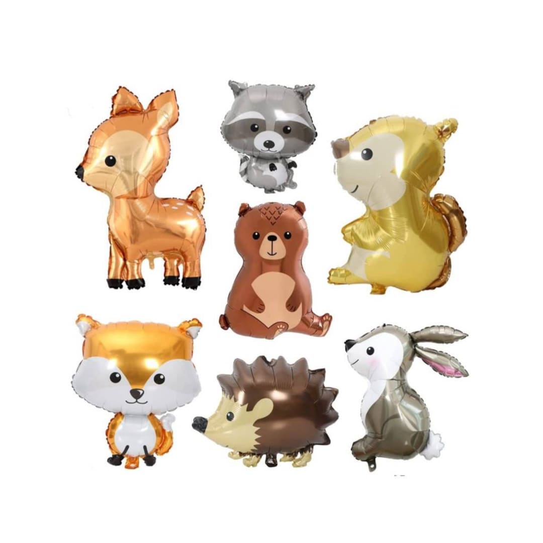 Woodland Animal Balloons, Woodland Birthday Decor,woodland Baby Shower ...