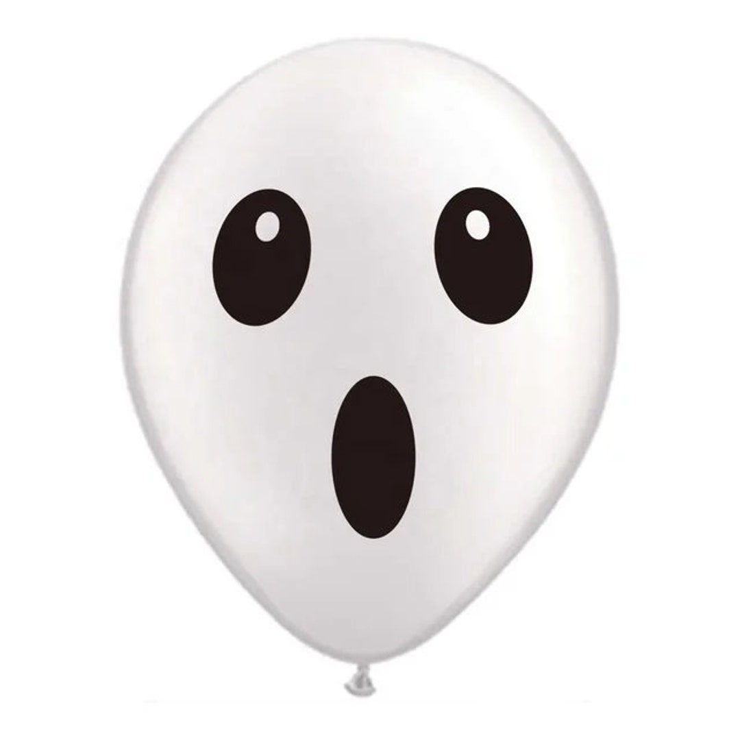 Ghost Face Balloon,halloween Balloons,halloween Party,ghost Latex ...