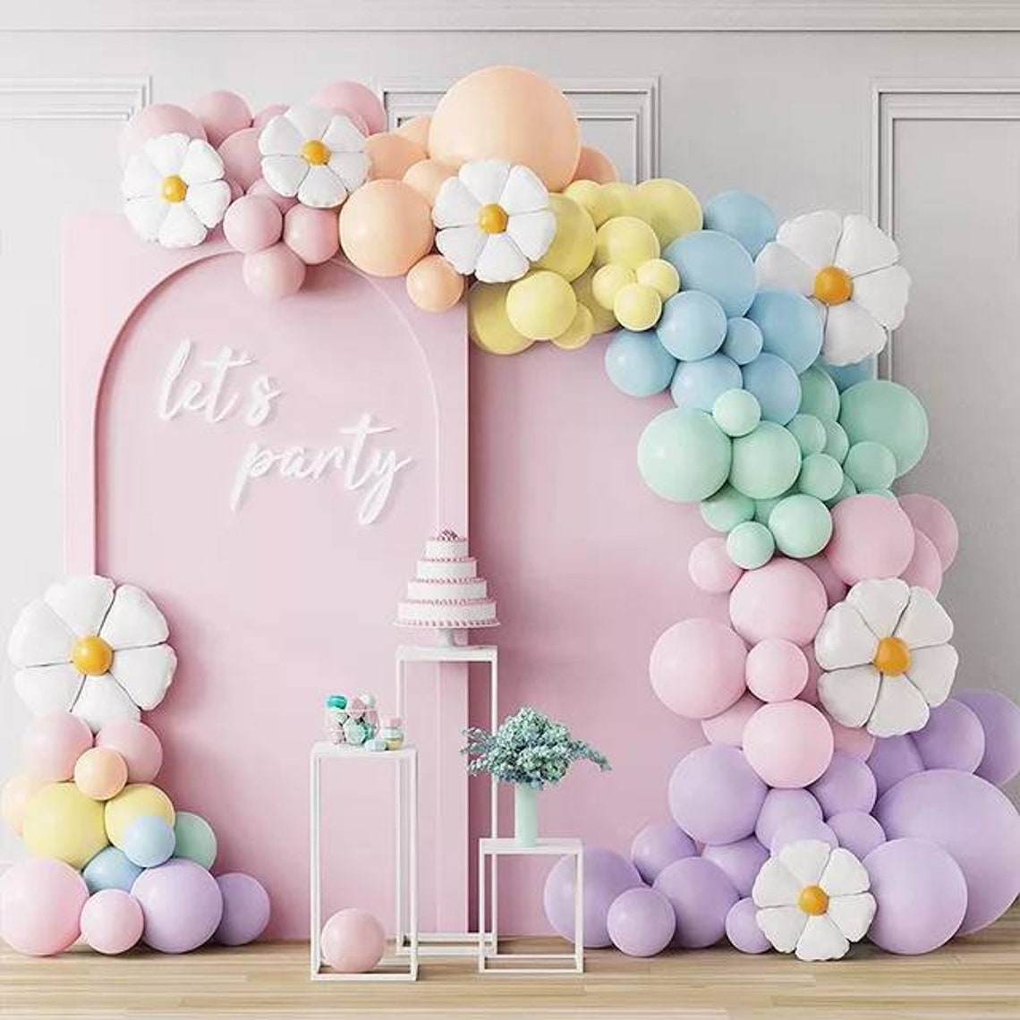 141 Pcs Colorful Macaron Pastel Balloon Garland Arch Kitdaisy - Etsy