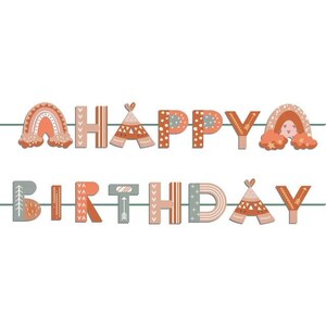 Boho Rainbow Happy Birthday Party Banner,boho Backdrop Garland Banner ...