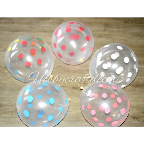 Polka Dot Balloons - Etsy
