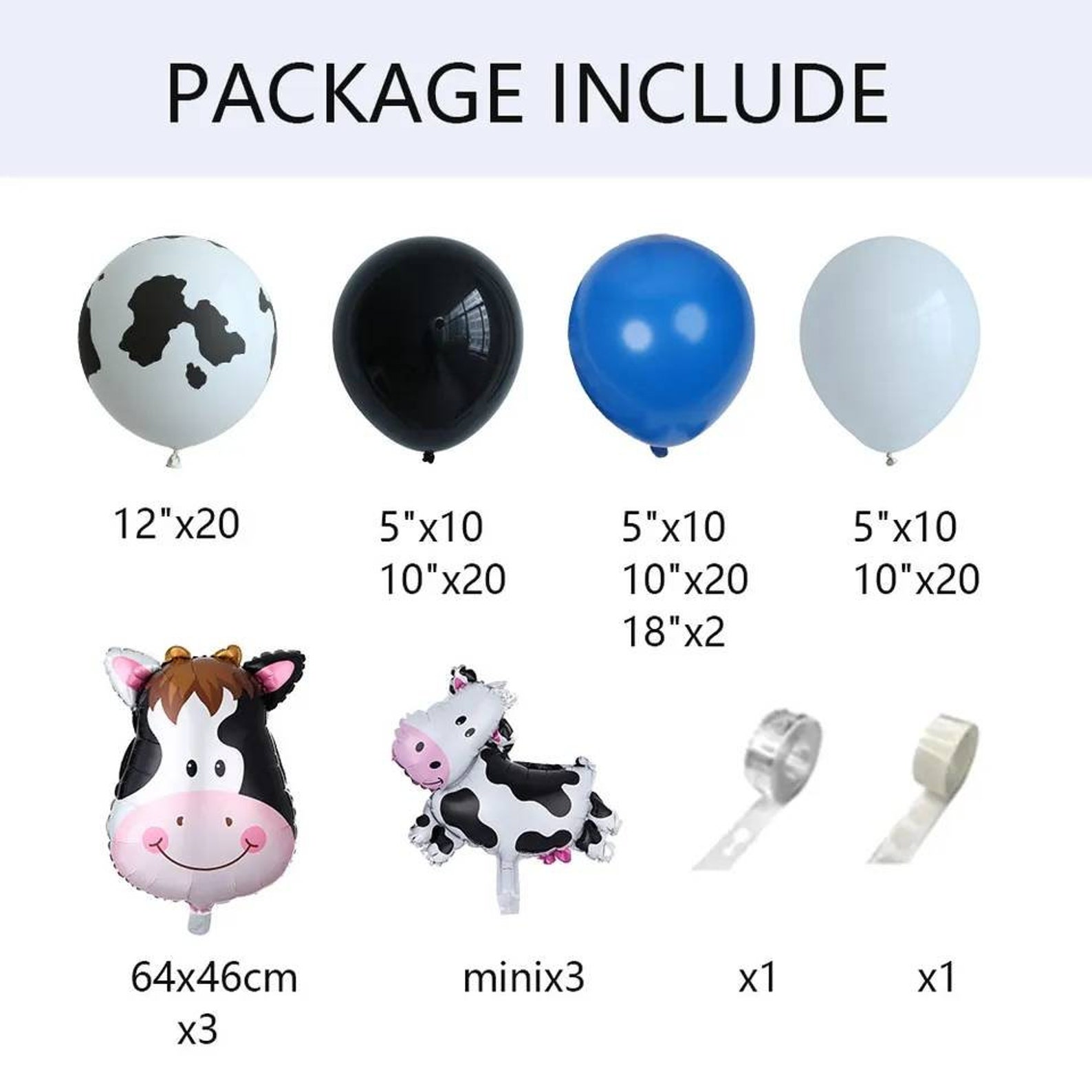 Cowboy Balloon Garland Archcow Print Balloonswestern Farm - Etsy