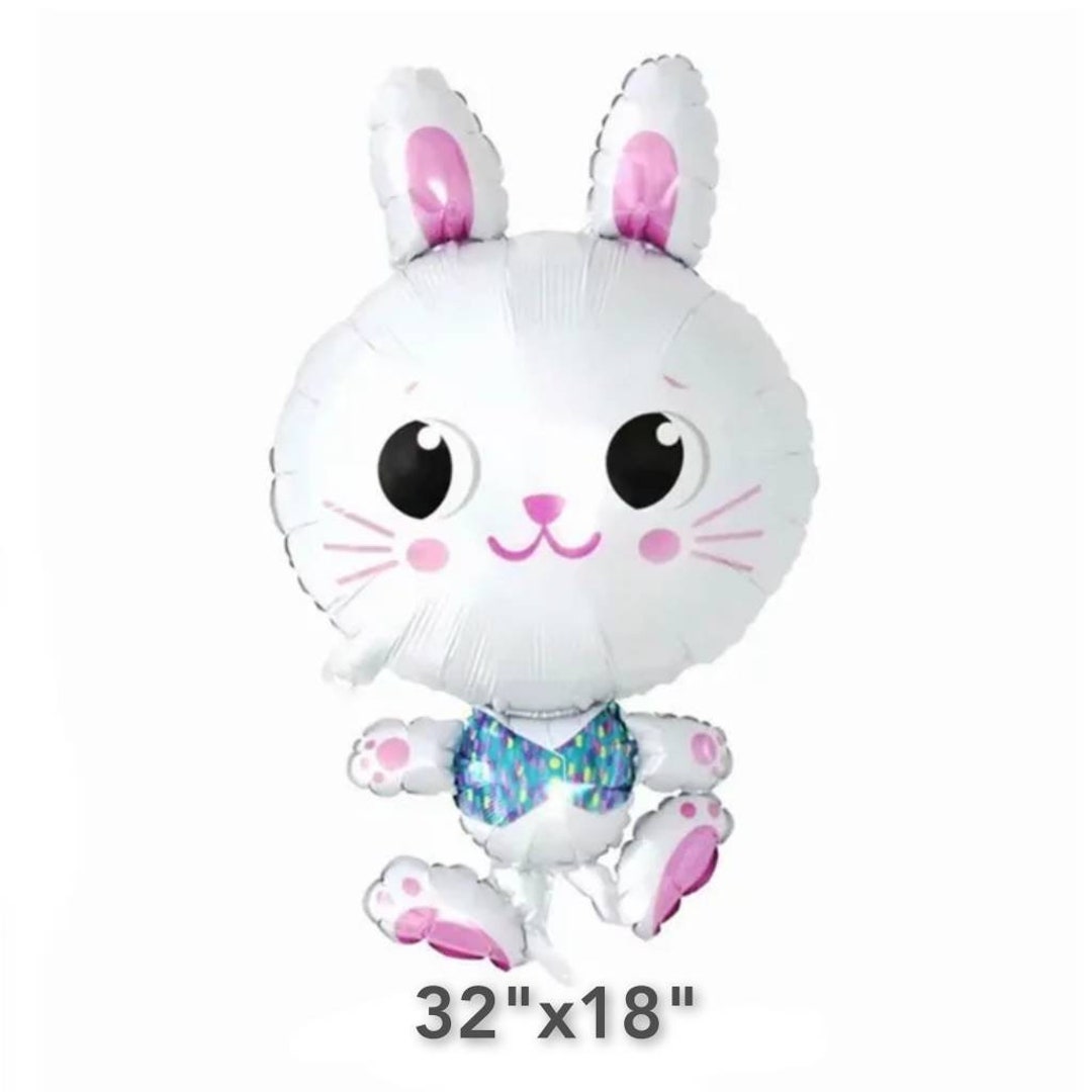 Easter Bunny Balloon,32 Inch Rabbit Foil Balloon,cute Bunny Balloons ...