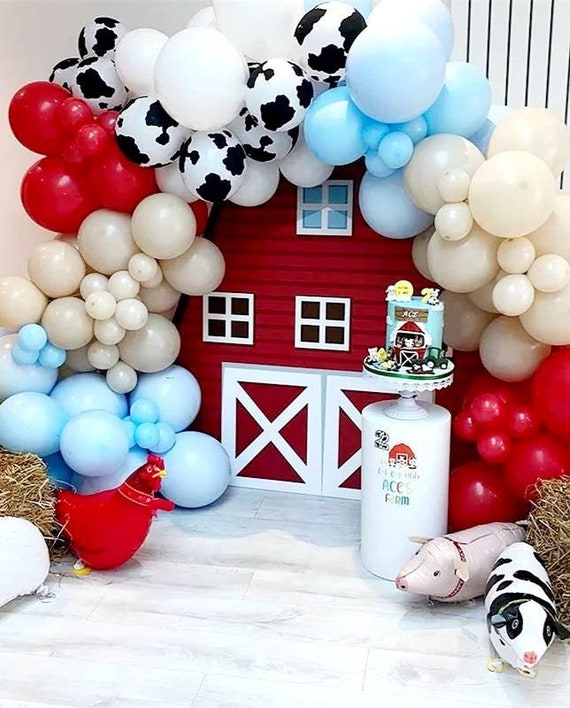 Cowboy Balloon Garland Arch Kit Cow Print Balloonswestern - Etsy Australia