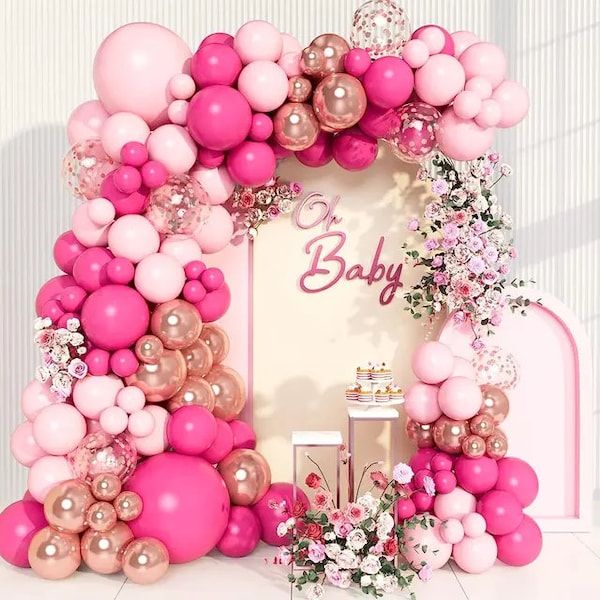 Rose Gold Balloon Arch - Etsy