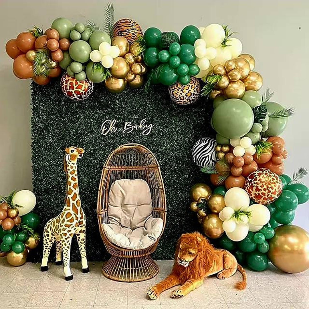 Jungle Safari Balloon Garland Kit: Animal Print Balloons, 10 Ft Arch - Etsy
