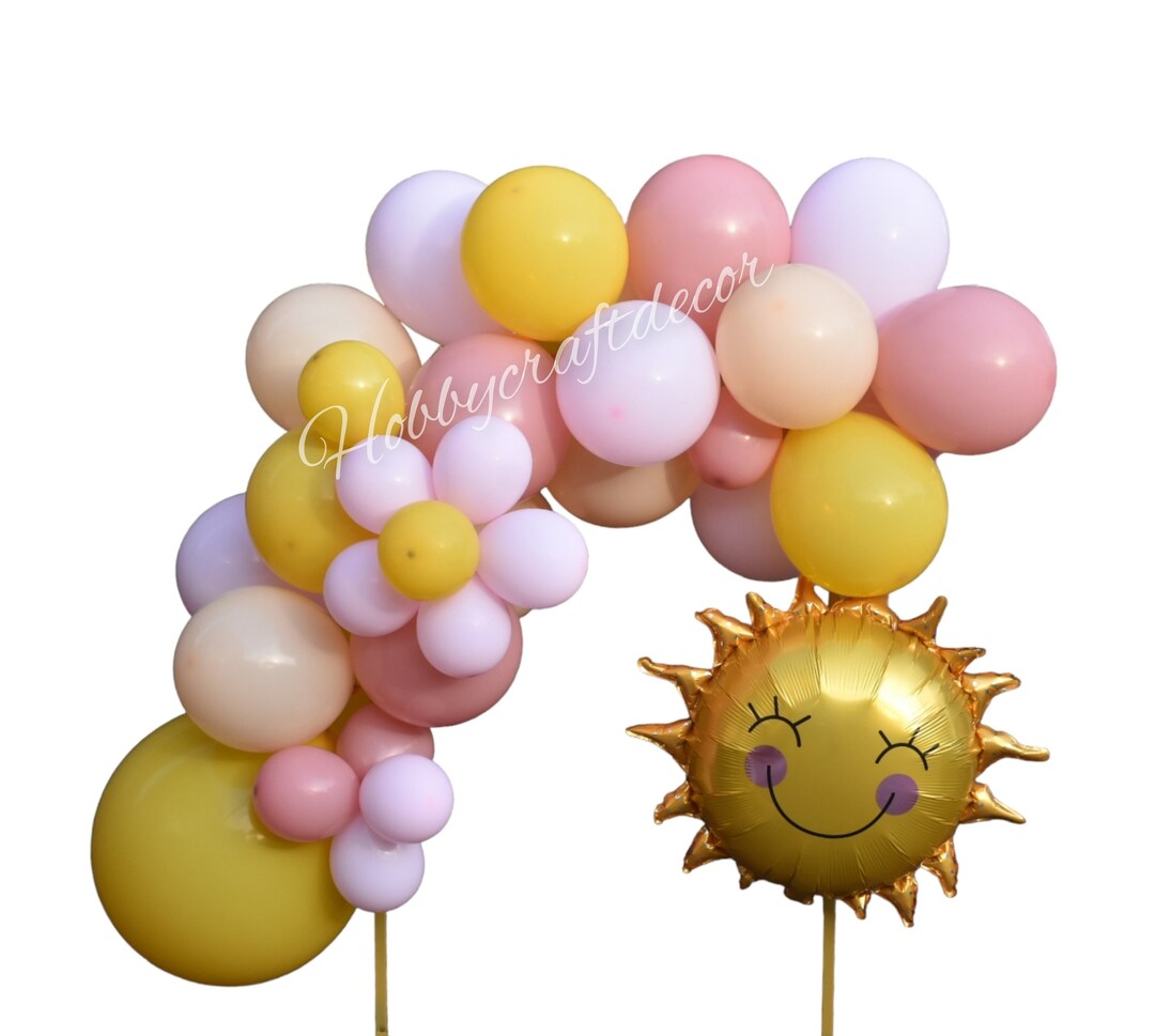First Trip Around the Sun Balloon Garland Arch,little Sunshine Baby ...