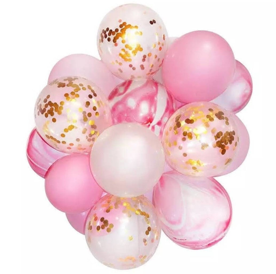 12 Pcs Pink Balloons Bouquetpink Birthday Party | Etsy