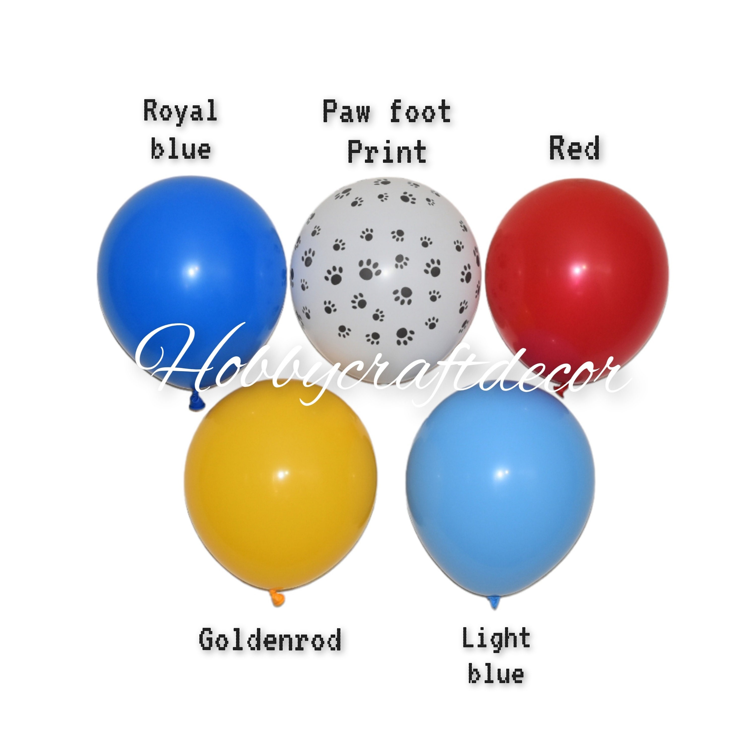 Dog Paw Print Balloons: Custom Party Decor, Baby Shower Balloons - Etsy