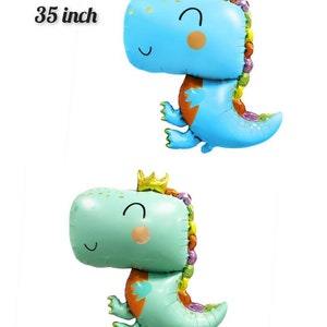 36" Dinosaur Foil Balloon, Dinosaur Birthday Decorations,girls Boys ...