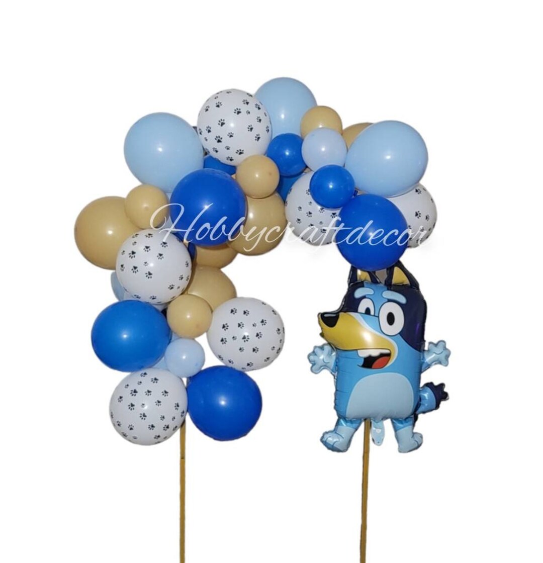 Blue Dog Balloon Garland Arch,puppy Birthday Party,paw Dog Balloon Kit ...