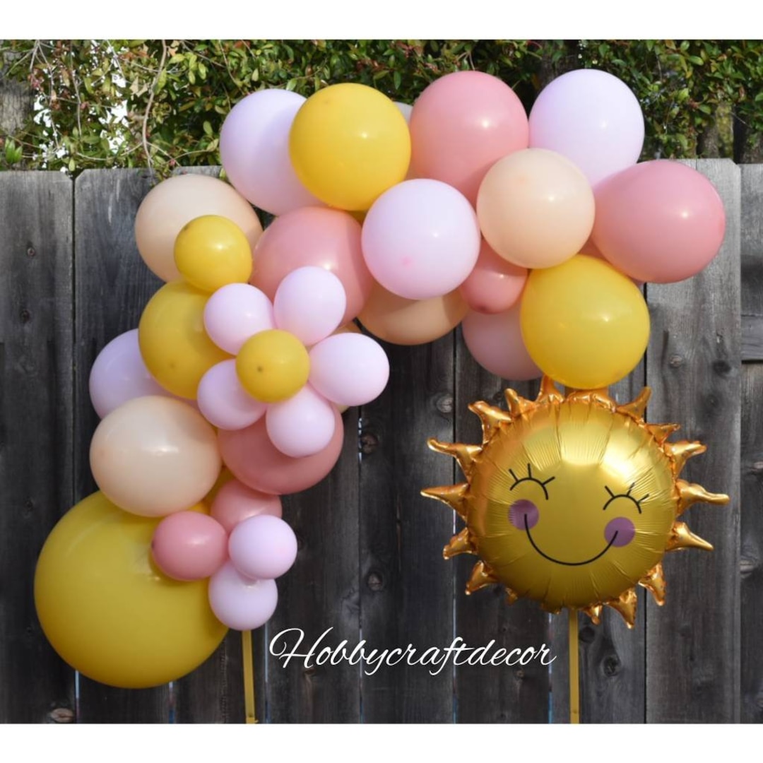 First Trip Around the Sun Balloon Garland Arch,little Sunshine Baby ...