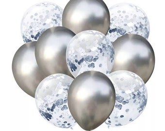 Silver Party Decor - Etsy