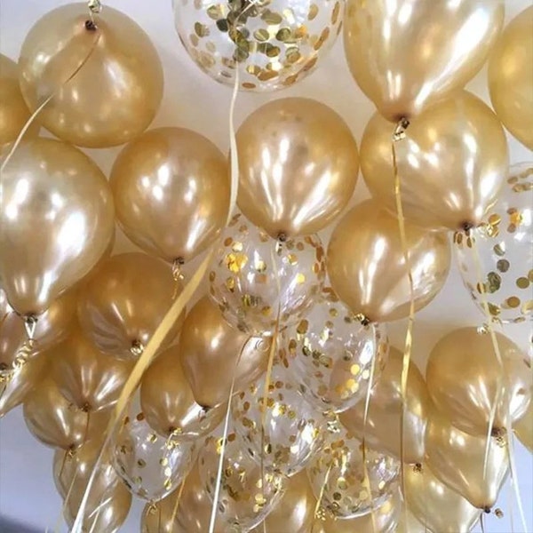 Gold Balloons - Etsy