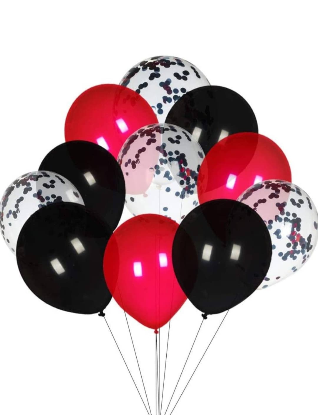 Red and Black Balloon Set: Graduation, Anniversary, Birthday Party ...