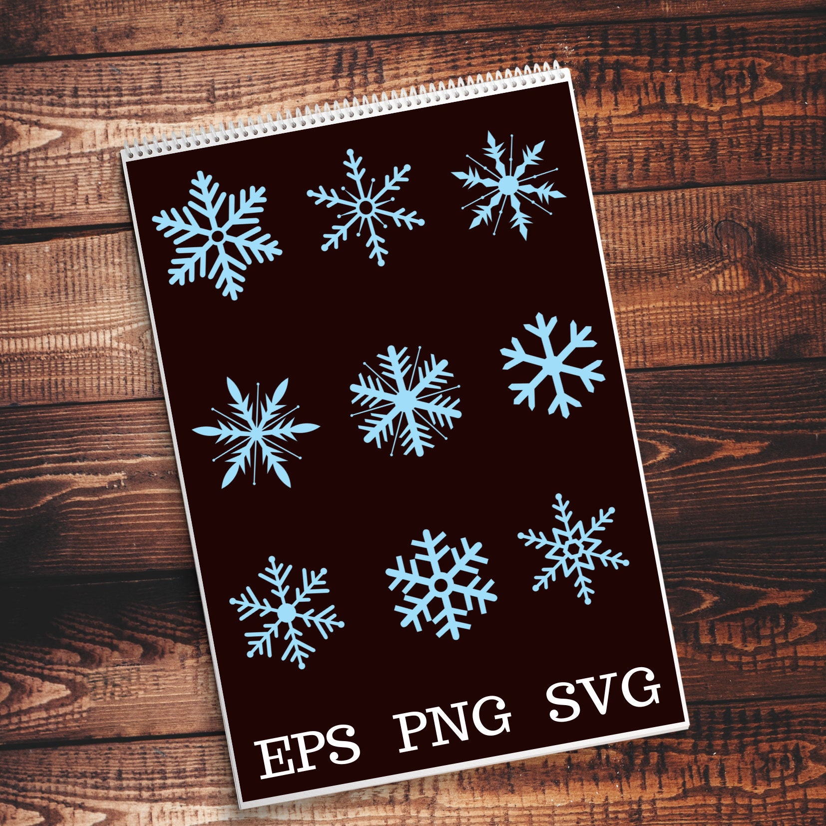Snowflake SVG EPS PNG File Bundle, Snowflake Cut File, Download Cricut ...